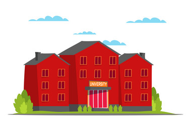 College building educational institution school Vector Image