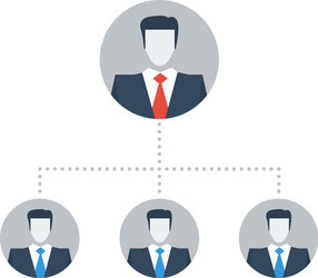 Chairman of the board cartoon flat Royalty Free Vector Image