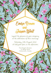 Hexagon Wedding Invite Vector Images (over 1,100)