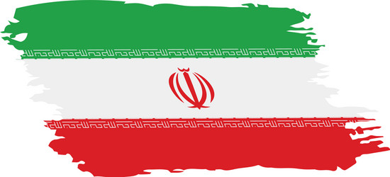 3d flag of iran Royalty Free Vector Image - VectorStock