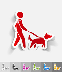 Dog realistic design Royalty Free Vector Image