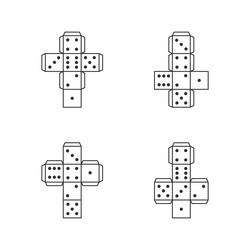 Dice Outline Vector Images (over 6,200)