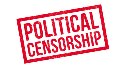 Political censorship rubber stamp Royalty Free Vector Image