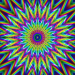 Psychedelic infinity Royalty Free Vector Image