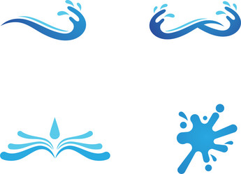 Water frame Royalty Free Vector Image - VectorStock