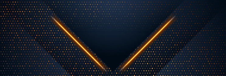 Abstract tech geometric background with glowing Vector Image