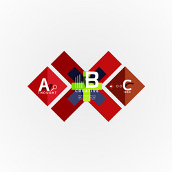 Paper option steps diagram infographic layout Vector Image