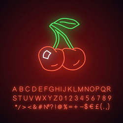 Neon Cherries Vector Images (over 1,700)