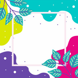 Floral design with copy space Royalty Free Vector Image