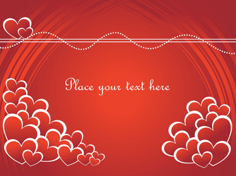 Beautiful heart background design Royalty Free Vector Image