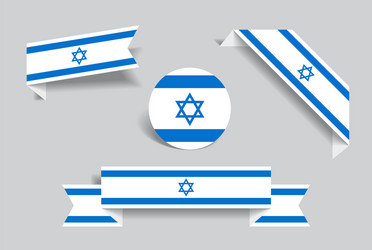 Israel and usa flags american israeli Royalty Free Vector