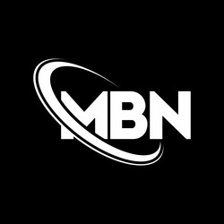 Mbn logo letter design Royalty Free Vector Image