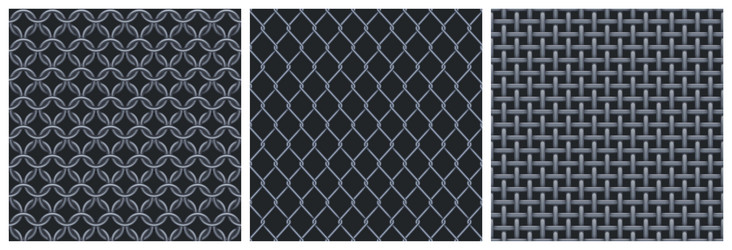 Seamless metal grid in hole texture Royalty Free Vector