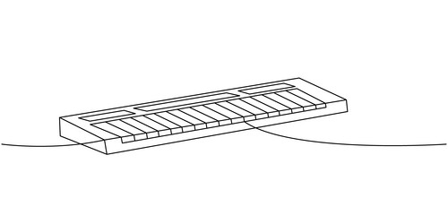 Piano Keyboard Line Drawing Vector Images (over 400)
