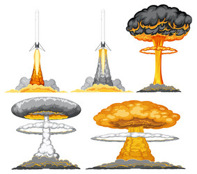 Atomic bomb mushroom cloud Royalty Free Vector Image