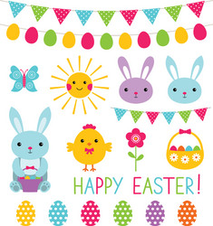 Baby with easter egg Royalty Free Vector Image