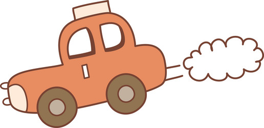 A running car Royalty Free Vector Image - VectorStock