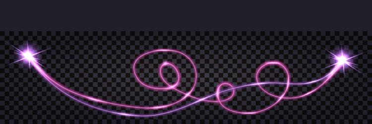 Electric impulse wavy swirl lightning thunder Vector Image