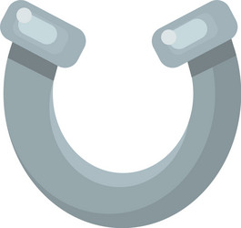 Happy horseshoe on white background Royalty Free Vector