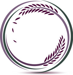 Rice design on white background Royalty Free Vector Image