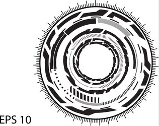 Round logo on white background Royalty Free Vector Image