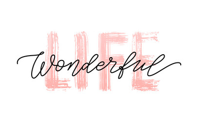 Grow together text brush calligraphy Royalty Free Vector