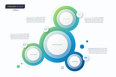 Gradient loop circle design element Royalty Free Vector