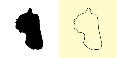 Manila map philippines asia filled and outline Vector Image