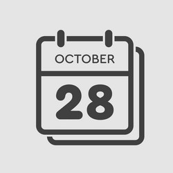 October 28 Calendar Vector Images (84)
