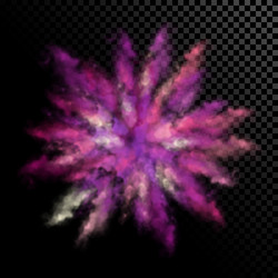 Explosion of colored powder Royalty Free Vector Image