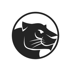 Panther logo template isolated brand identity Vector Image