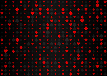 Casino poker background red colors seamless Vector Image