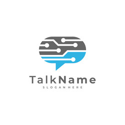 Operator logo chat design Royalty Free Vector Image