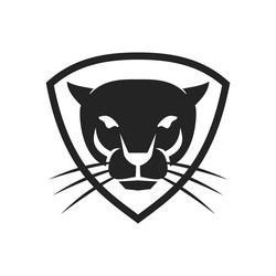 Panther logo template isolated brand identity Vector Image