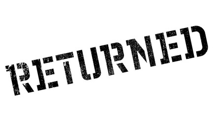 Returned rubber stamp Royalty Free Vector Image