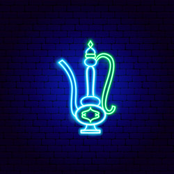 Arabic pitcher neon sign Royalty Free Vector Image