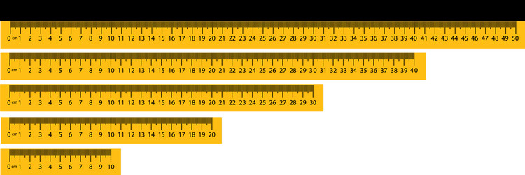 Measure tape ruler metric measurement Royalty Free Vector