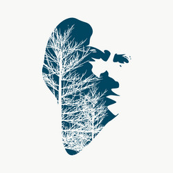 Multiple Head Silhouette Vector Images (over 130)