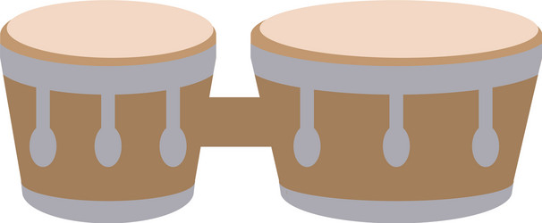 Classical timpani drum isolated on white Vector Image