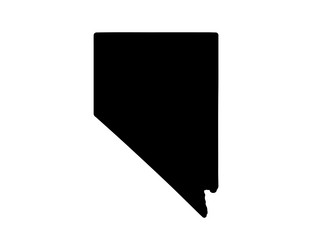 Us state map nevada outline symbol Royalty Free Vector Image