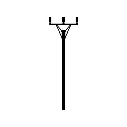 Power line symbol flat design isolated Royalty Free Vector