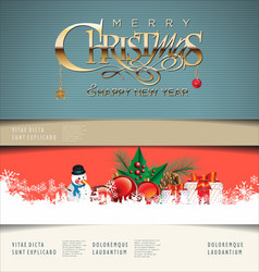 Merry christmas banner set Royalty Free Vector Image