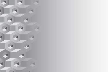 Hexagonal pattern border Royalty Free Vector Image