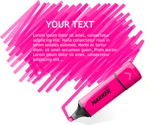 Marker text box Royalty Free Vector Image - VectorStock