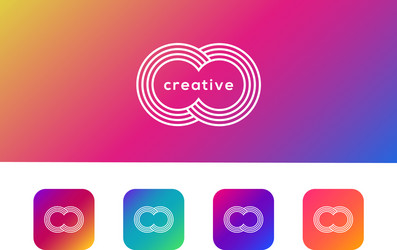 O letter luxury leaf logo design template Vector Image