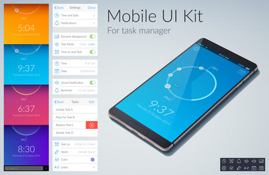 Mobile ui kit ui kit Royalty Free Vector Image
