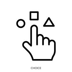 Bullet icon line art style design isolated Vector Image