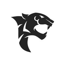 Panther logo template isolated brand identity Vector Image