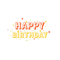 Happy birthday greeting card Royalty Free Vector Image