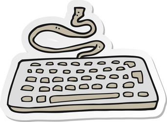Computer Keyboard Cartoon Vector Images (over 11,000)